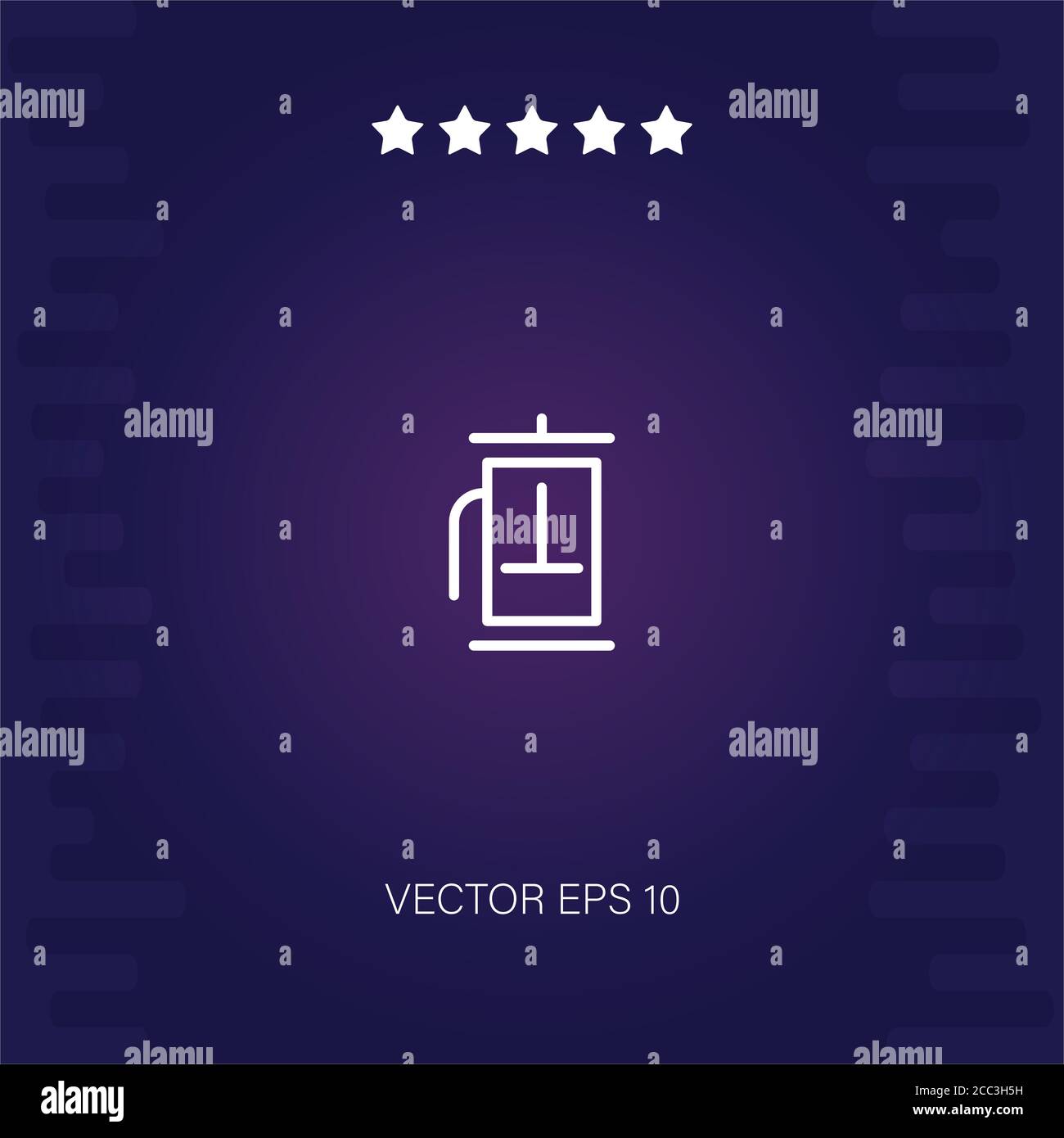 Modern glass french press Stock Vector Images - Alamy