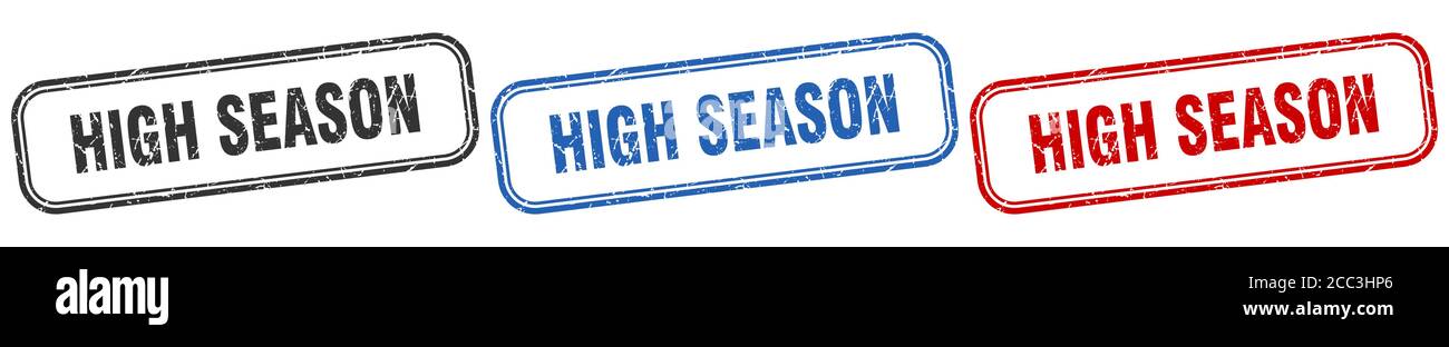 High season stamp sign Cut Out Stock Images & Pictures - Alamy