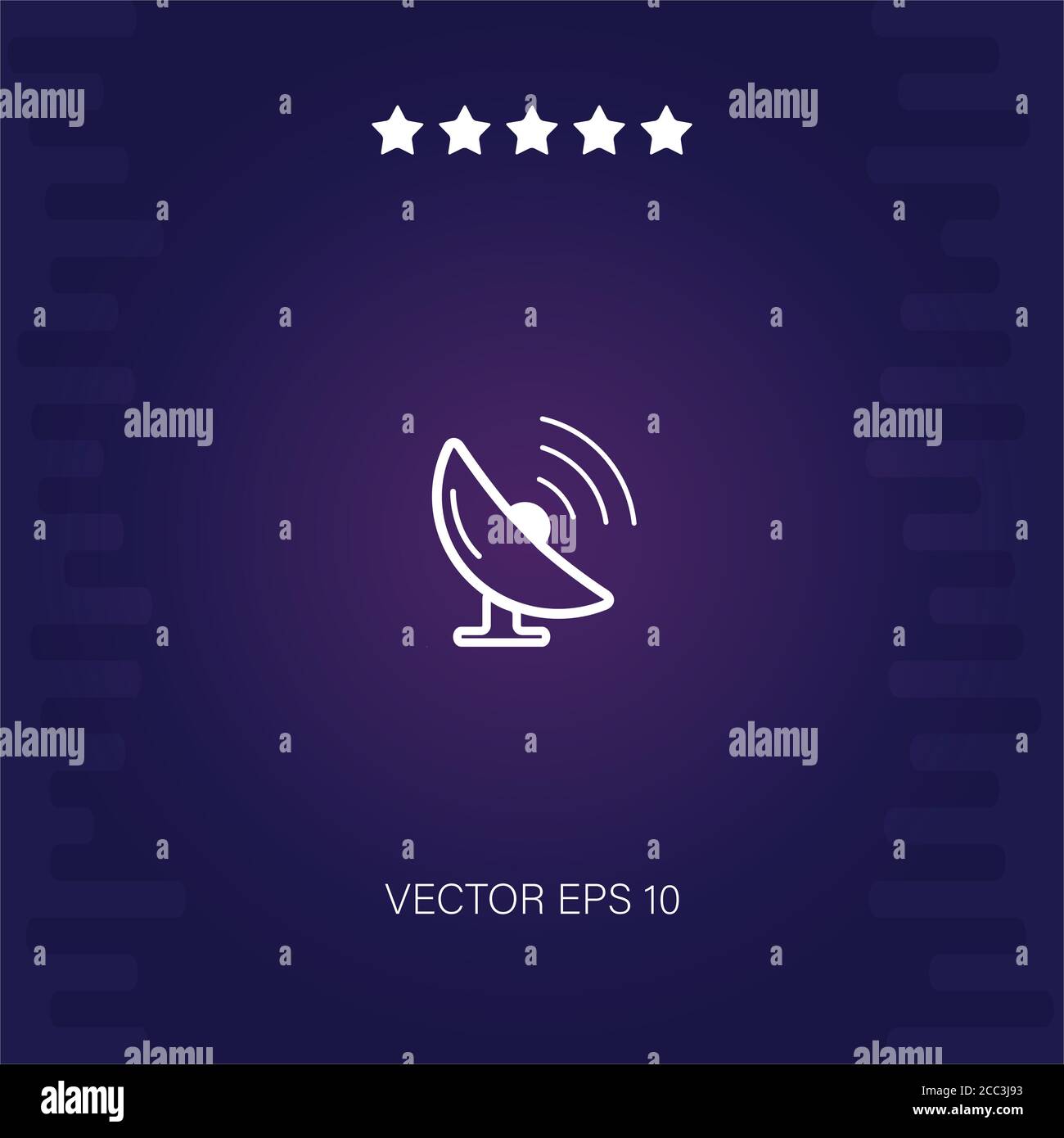 parabolic antenna receiving signal vector icon modern illustration ...