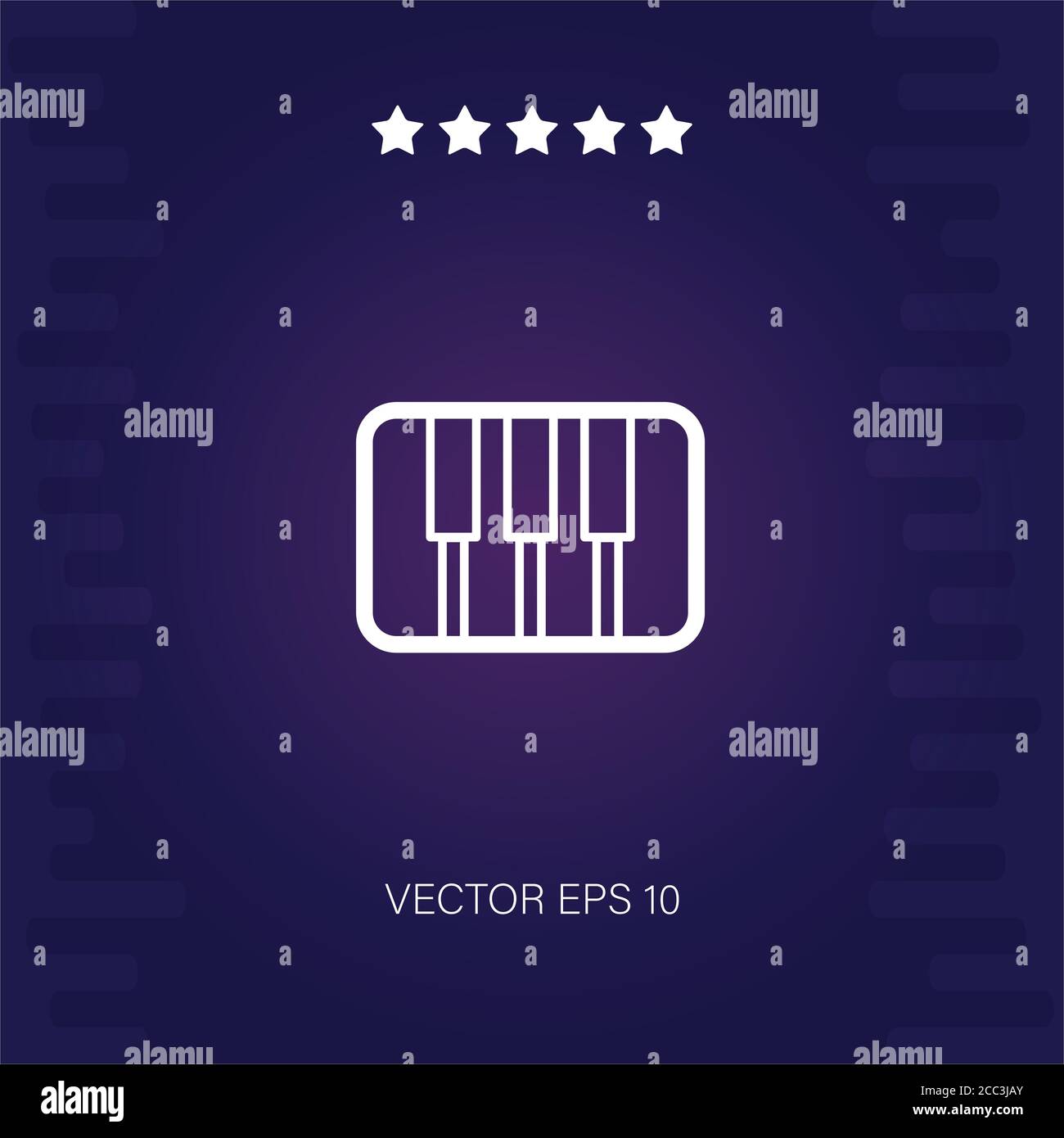 piano keys vector icon modern illustration Stock Vector Image & Art - Alamy