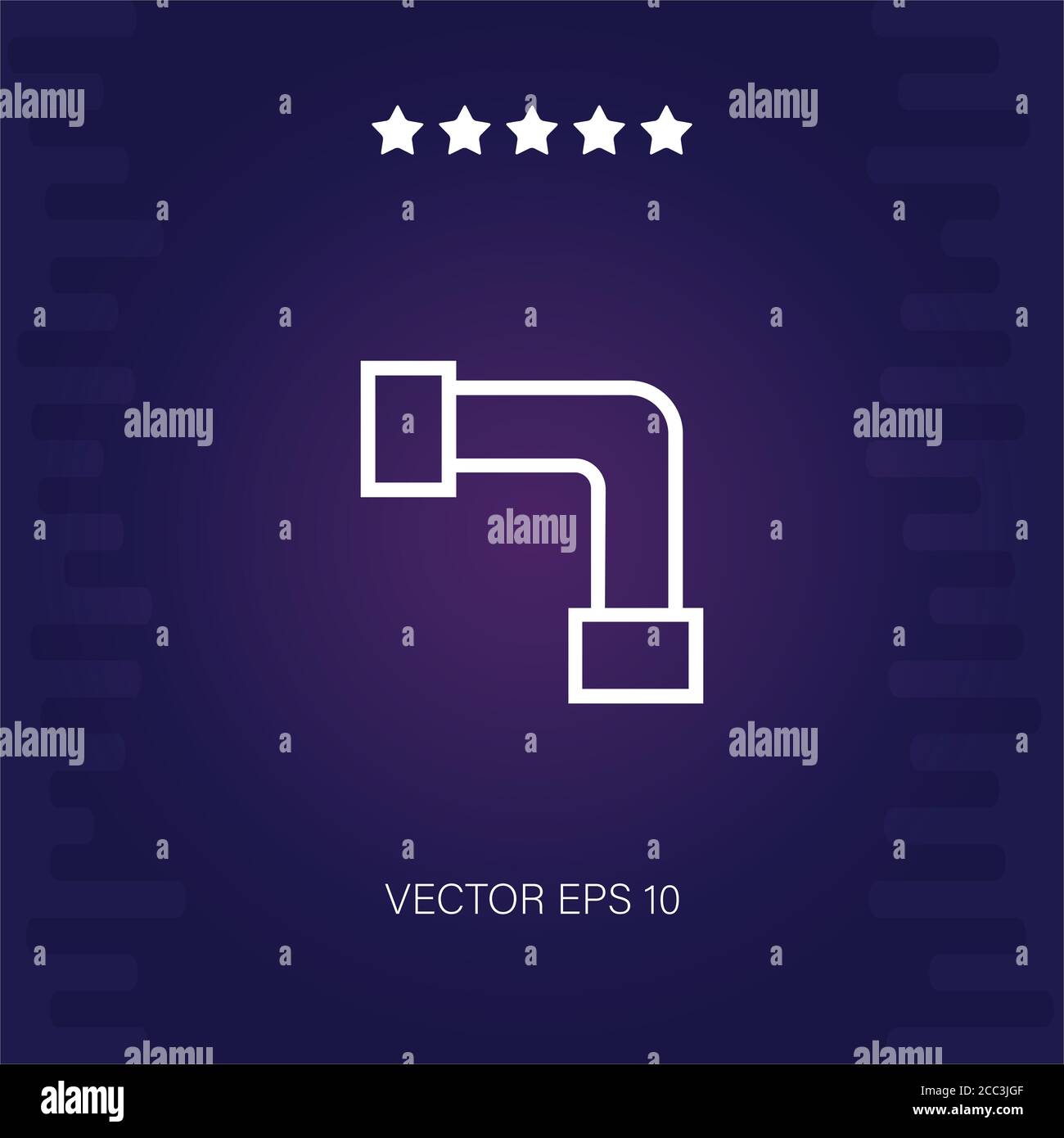 pipe vector icon modern illustration Stock Vector Image & Art - Alamy