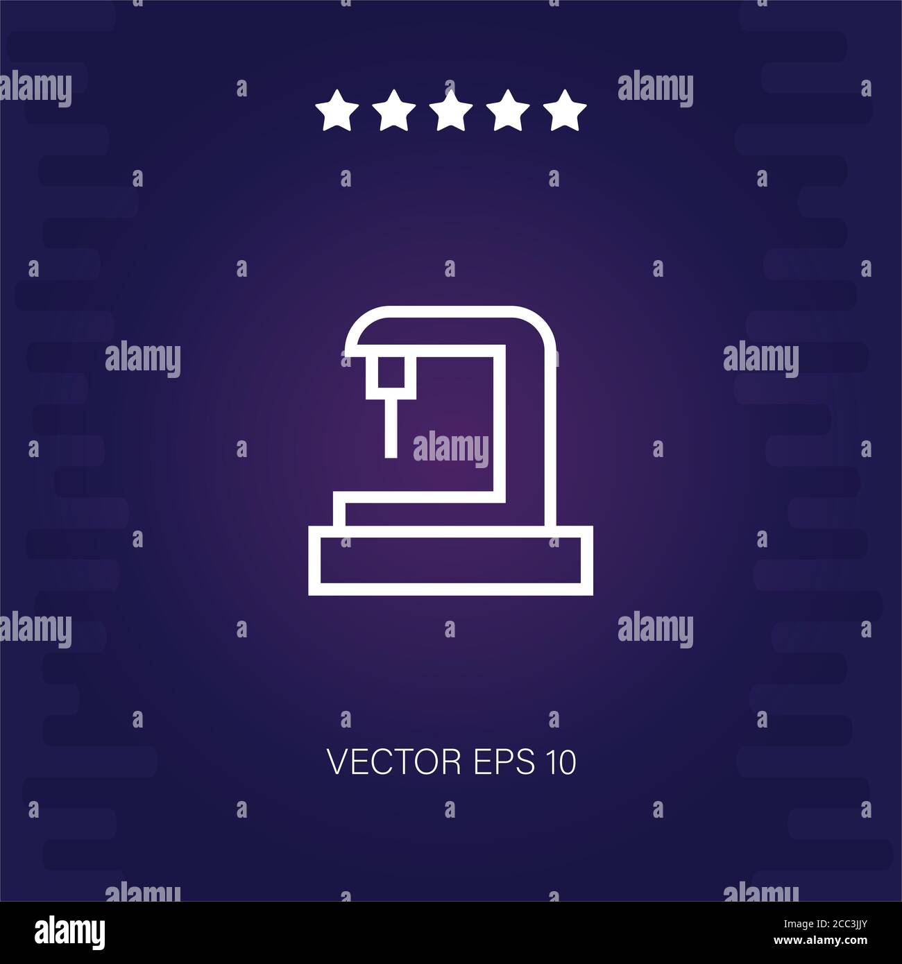 sewing machine vector icon modern illustration Stock Vector Image & Art ...