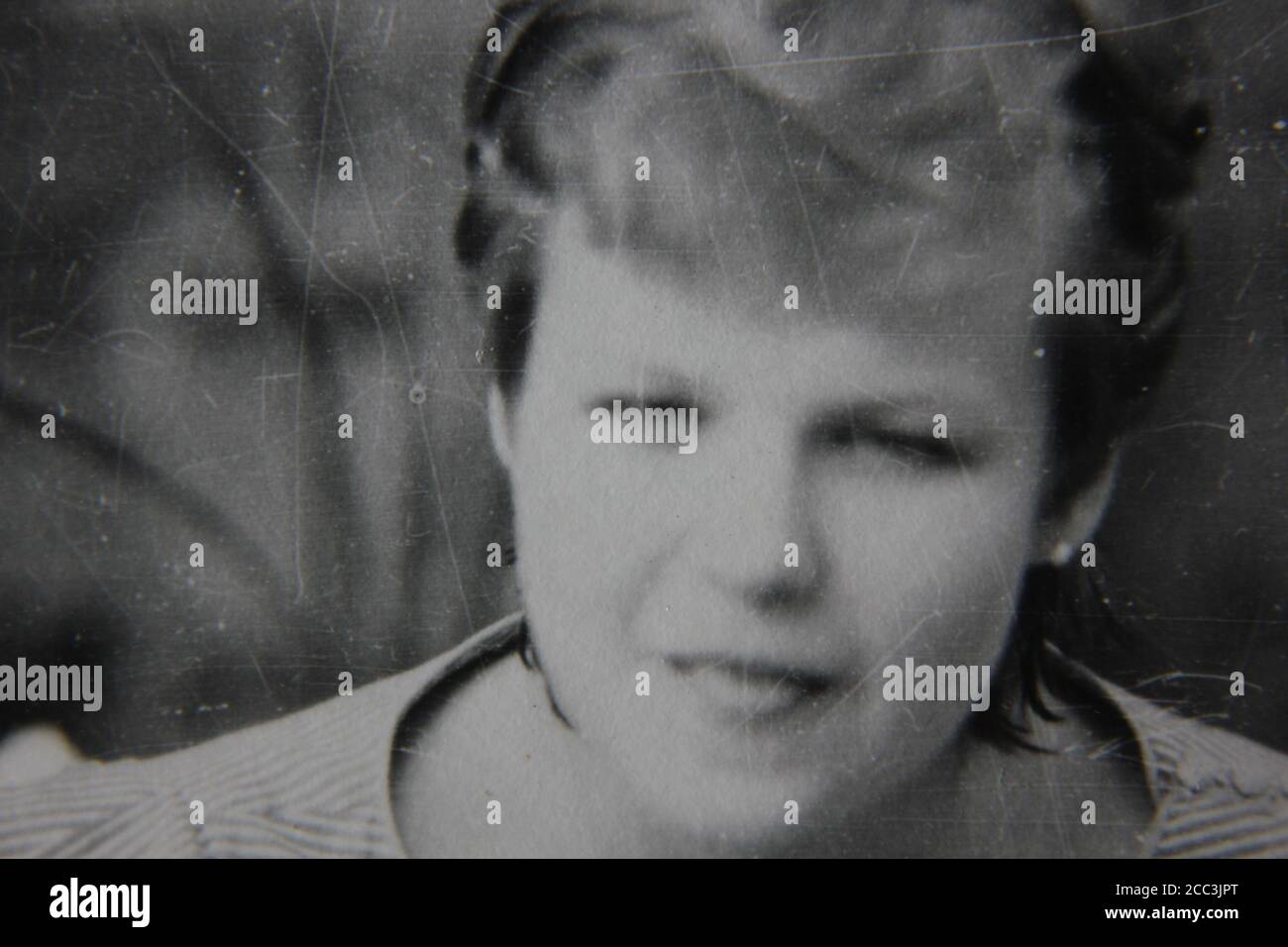 Fine 1970s vintage black and white photography of an oblivious and self ...