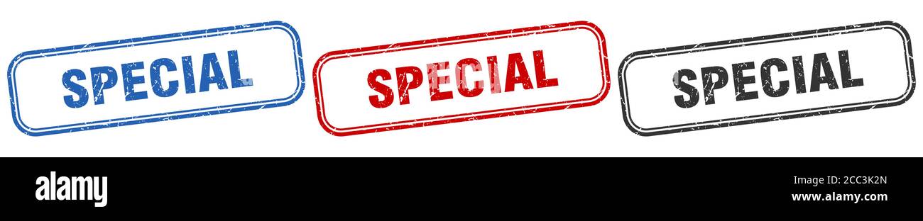 special square isolated sign set. special stamp Stock Vector Image ...