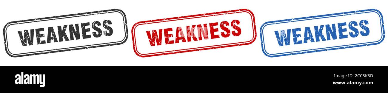 Weakness rubber stamp hi-res stock photography and images - Alamy