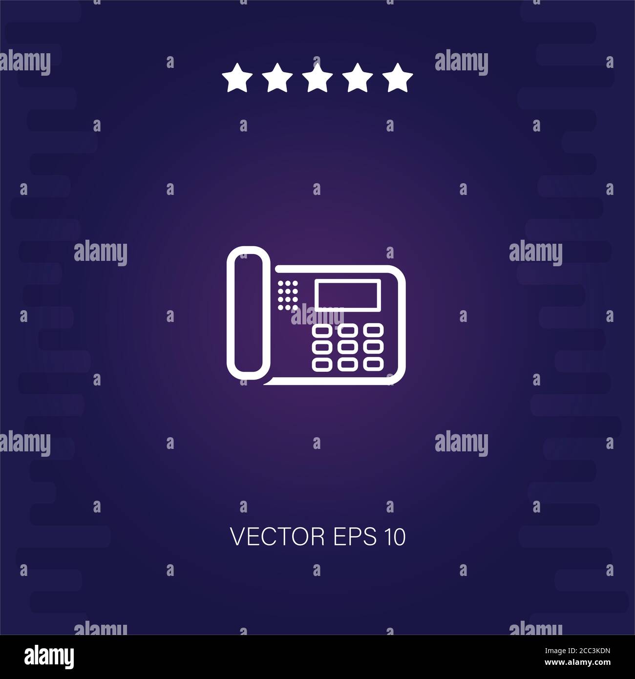 telephone central vector icon modern illustration Stock Vector Image ...