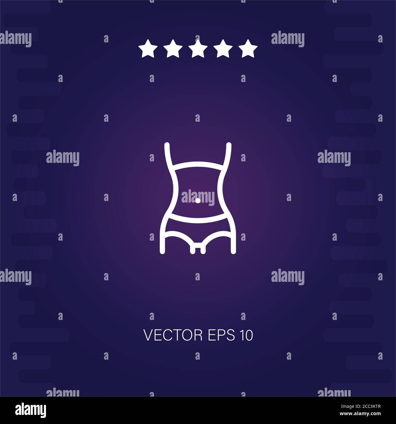 waist vector icon modern illustration Stock Vector Image & Art - Alamy