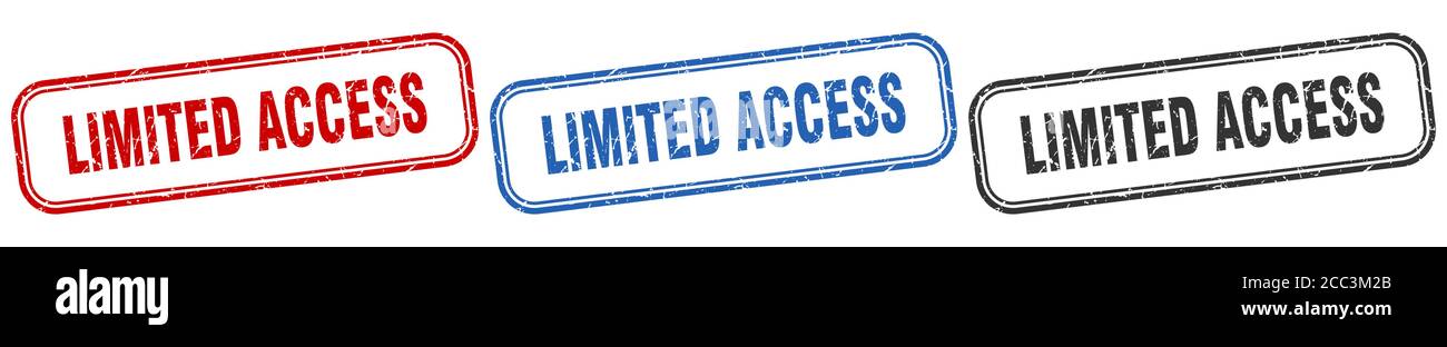 Limited access square stamp hi-res stock photography and images - Alamy