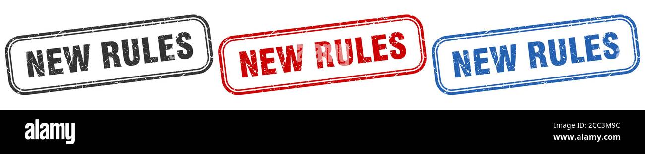 New rules stamp hi-res stock photography and images - Alamy