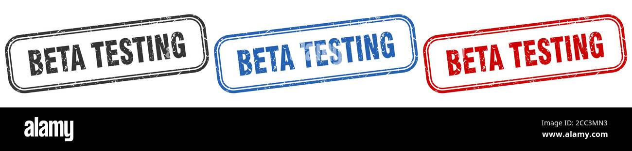 Beta testing stamp hi-res stock photography and images - Alamy