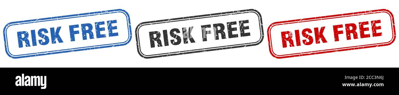 Risk free square stamp hi-res stock photography and images - Alamy