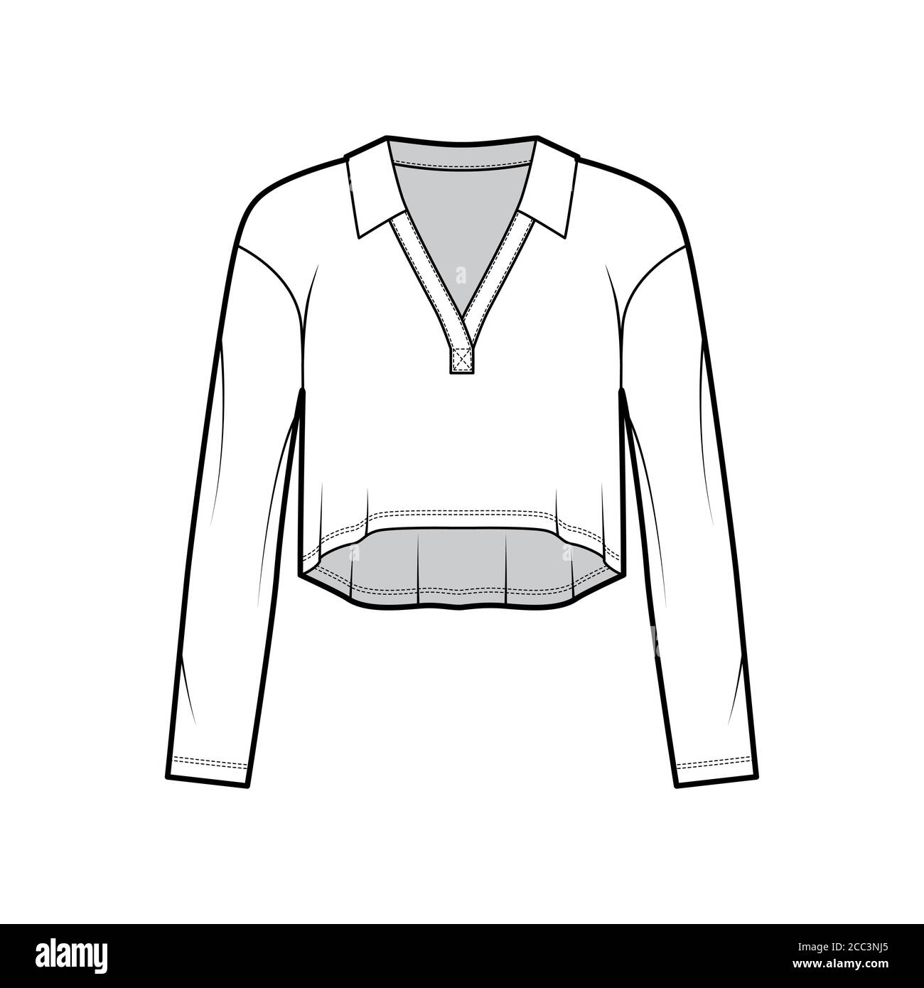 V collar Stock Vector Images - Alamy