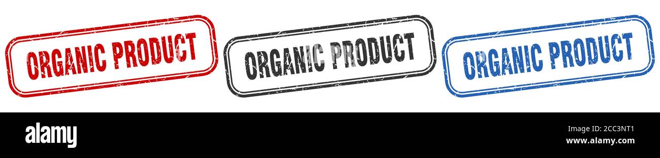 organic product square isolated sign set. organic product stamp Stock ...