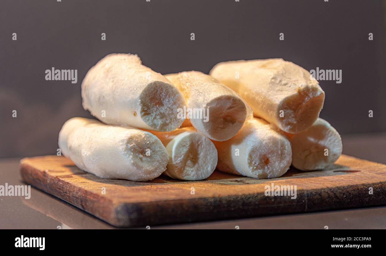 Cassava root. Source of carbohydrates. Tuberous plant of the ...