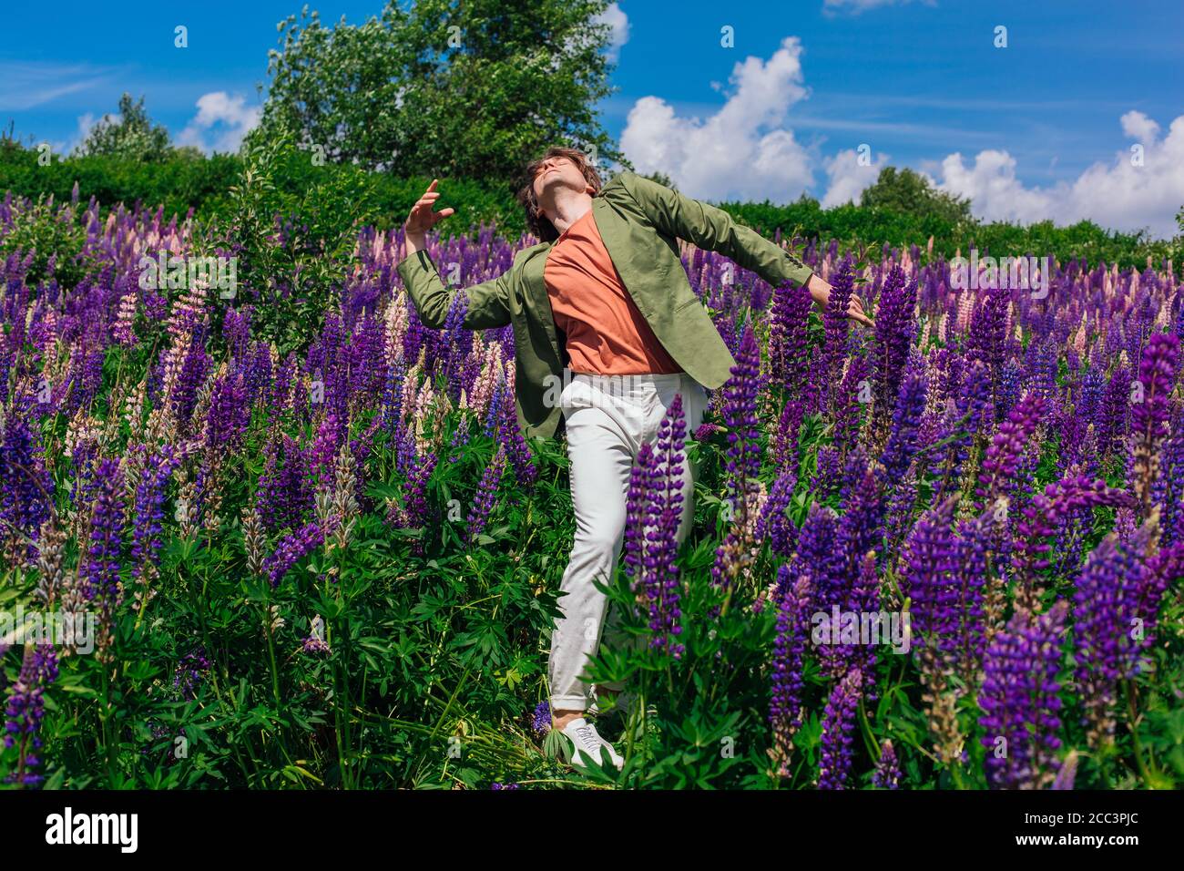 Tall handsome man dancing on hi-res stock photography and images - Alamy
