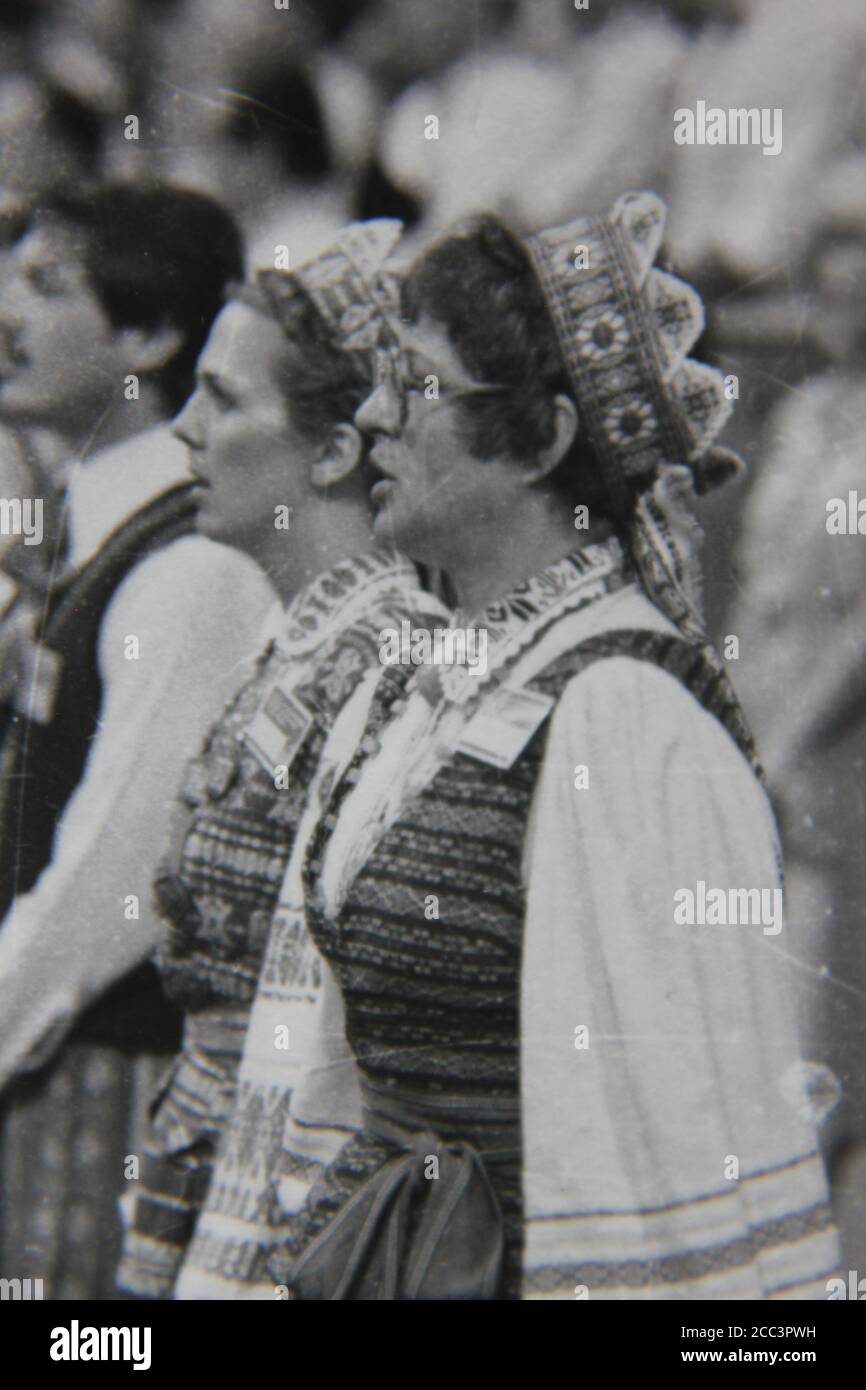 Fine 1970s vintage black and white photography of Eastern Europeans ...