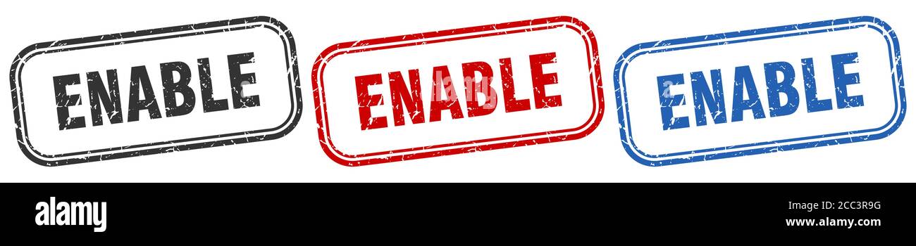 Enable stamp hi-res stock photography and images - Alamy