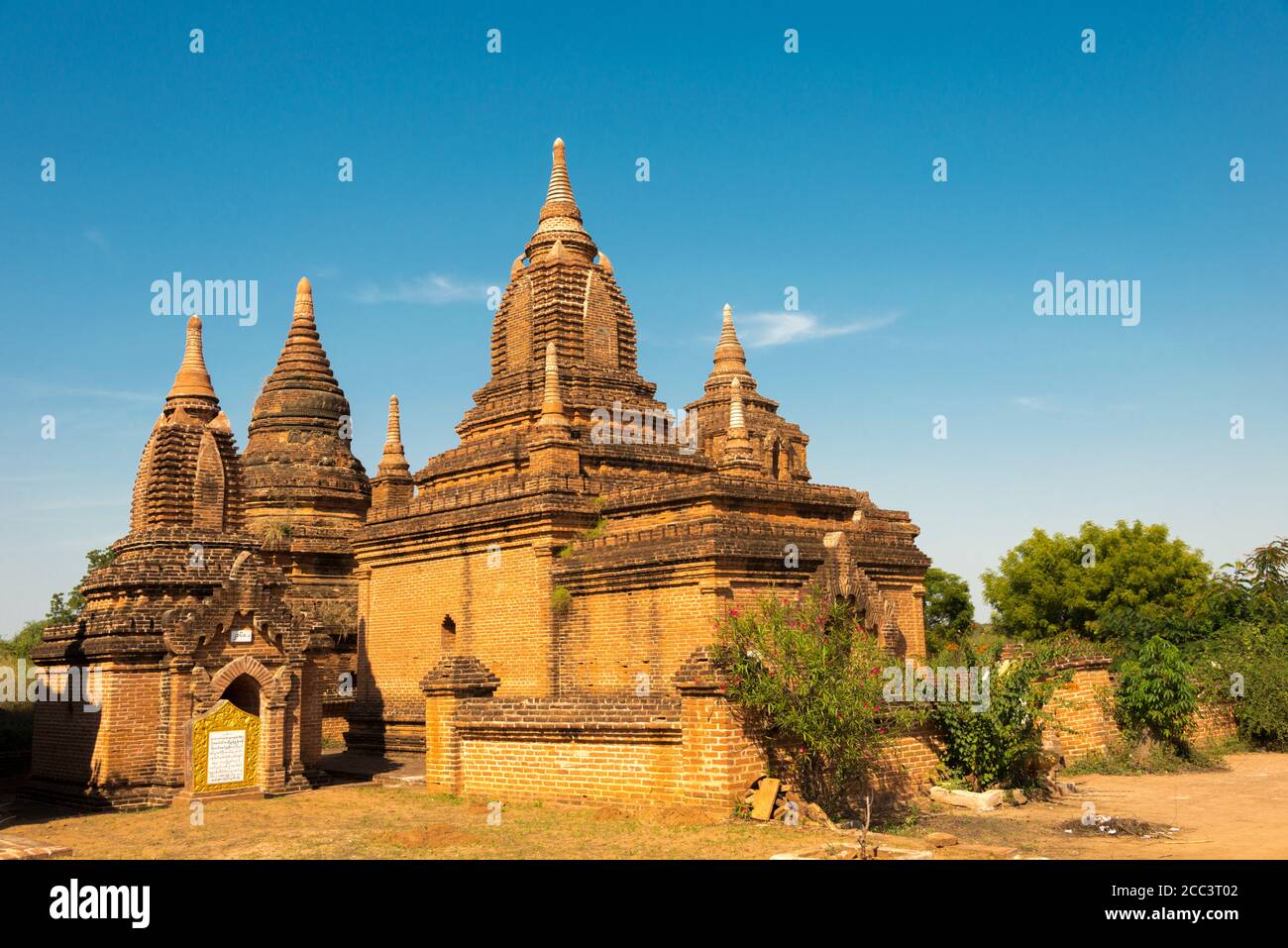 Bagan, Myanmar - Bagan Archaeological Area and Monuments. a famous ...