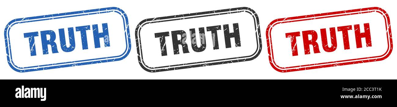 truth square isolated sign set. truth stamp Stock Vector Image & Art ...