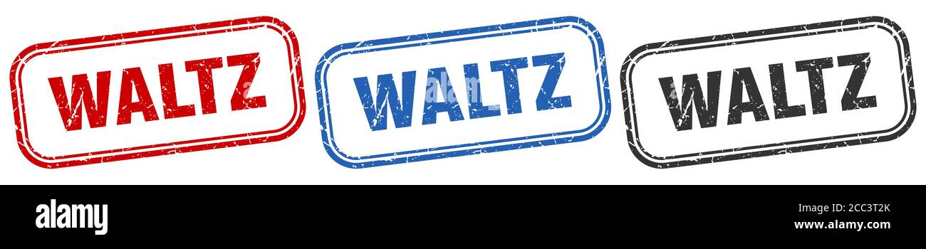 waltz square isolated sign set. waltz stamp Stock Vector Image & Art ...