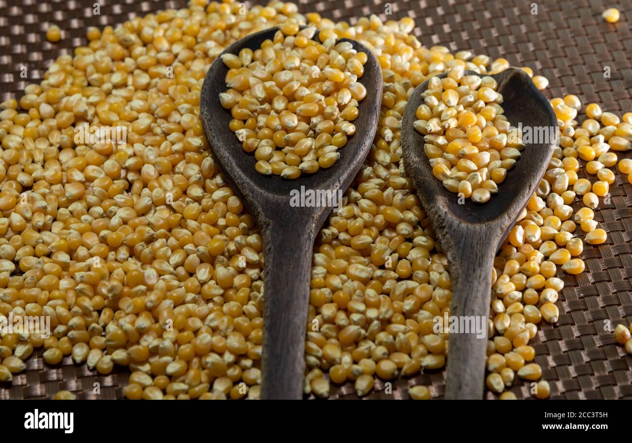 Popcorn kernels. Popcorn is a little different from the usual, as it ...