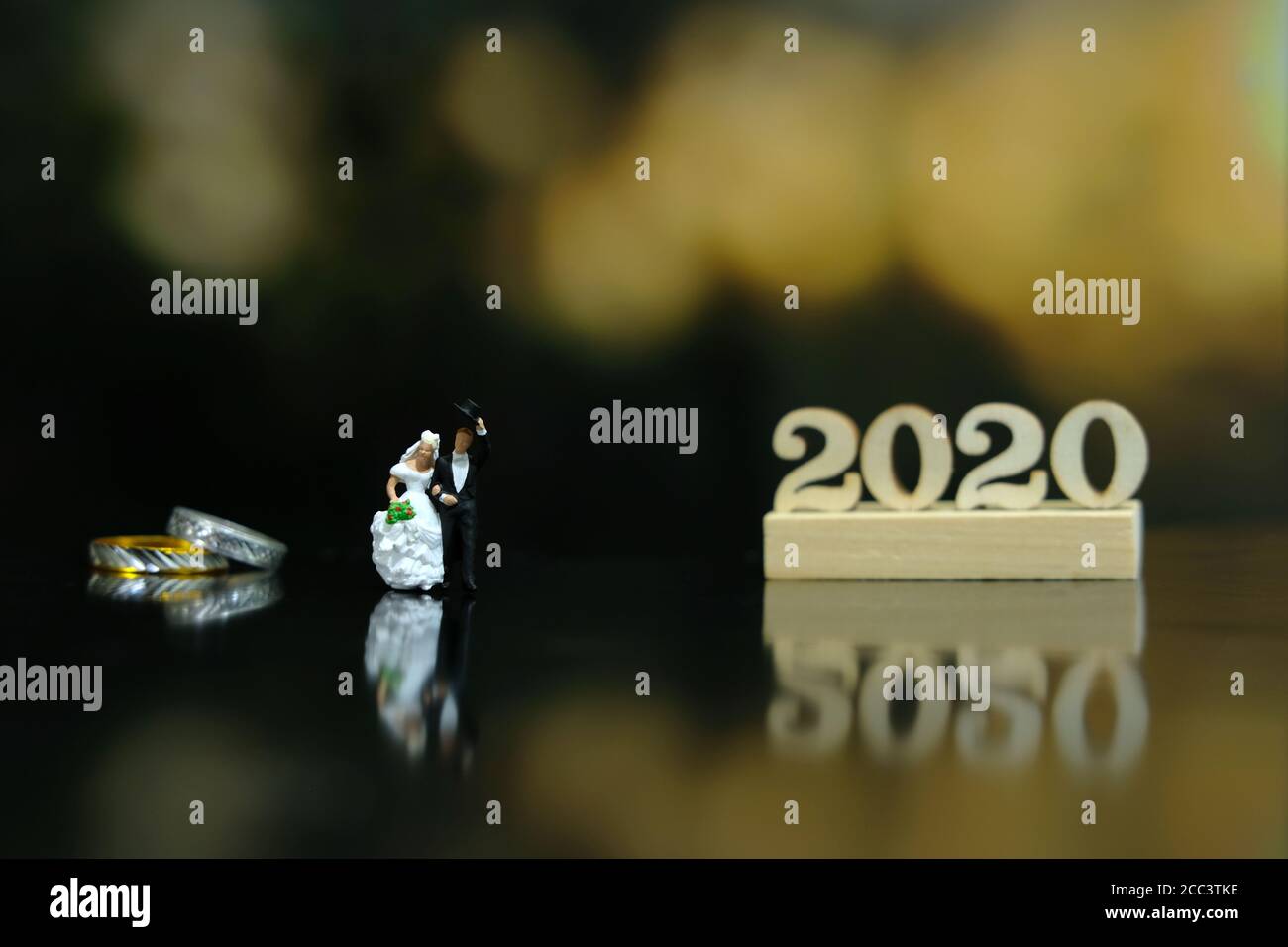 Miniature people - concept for wedding plan in 2020 Stock Photo - Alamy