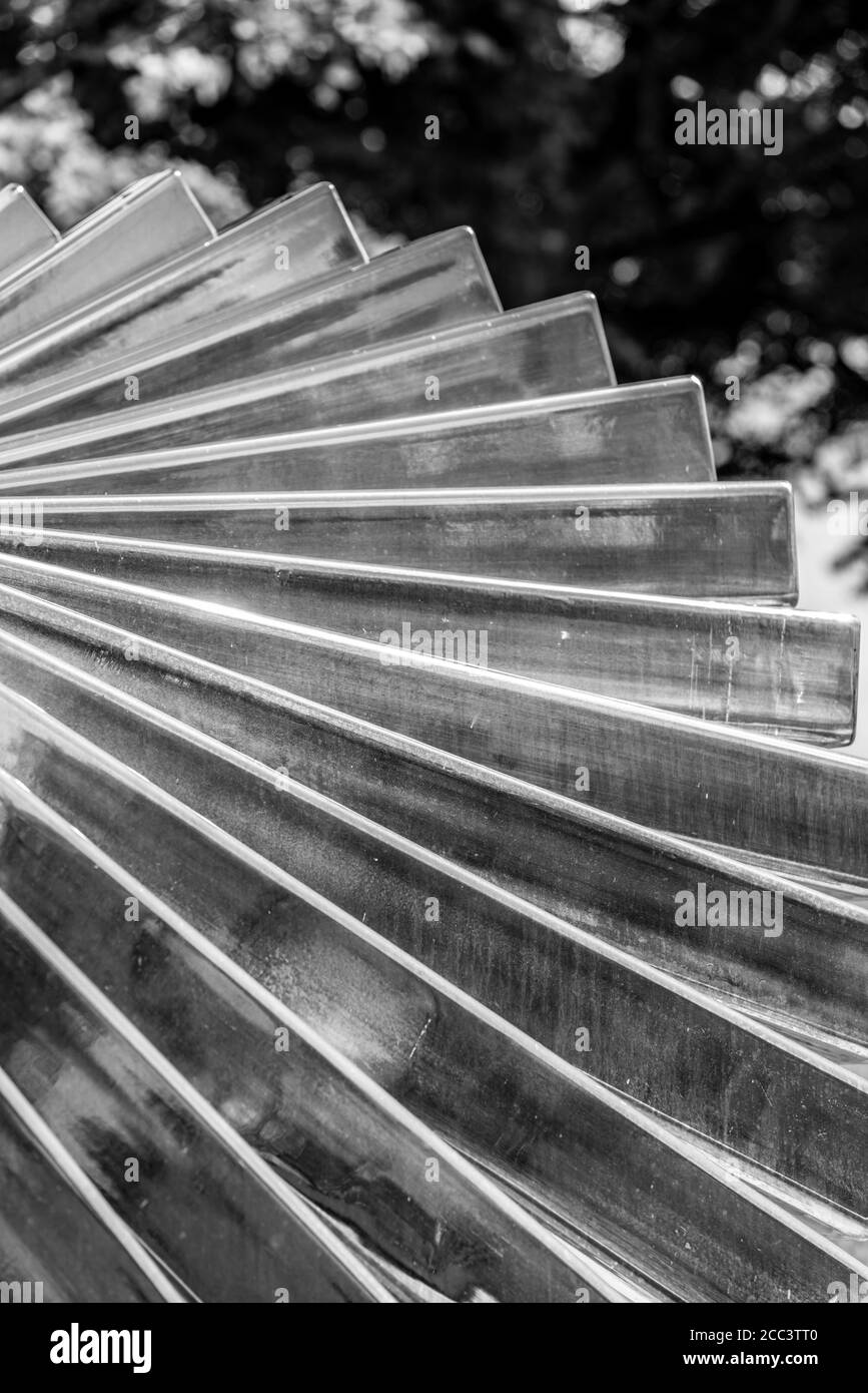Photo of metal lines in array Stock Photo - Alamy
