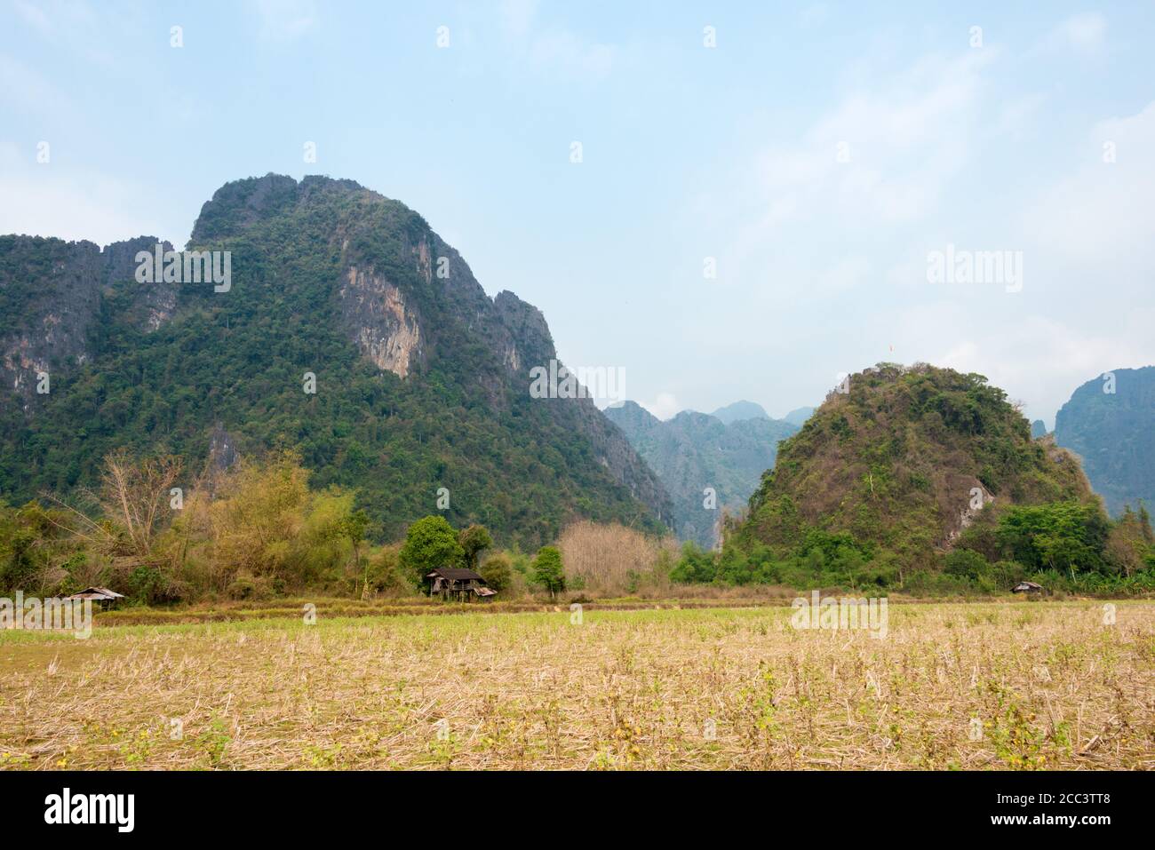 Vang Vieng, Laos - Nature image of Vang Vieng. a famous Landscape in ...