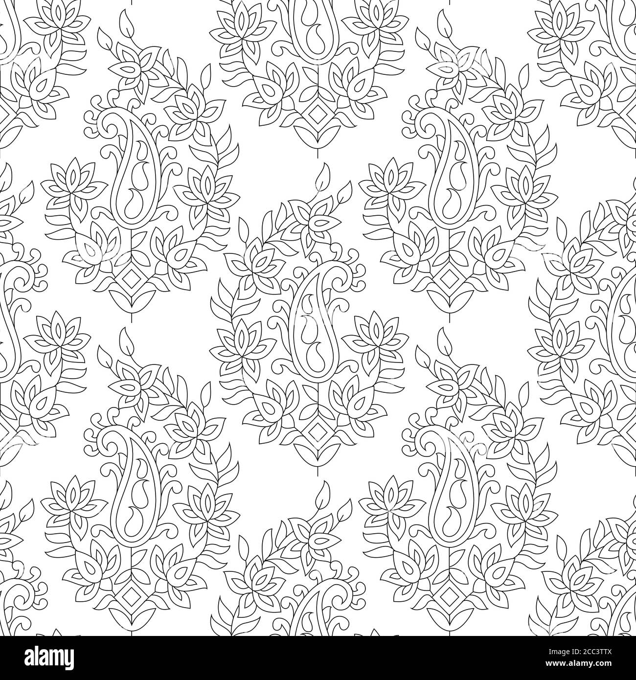 Geometric flower Design pattern on outline Stock Vector Image & Art - Alamy