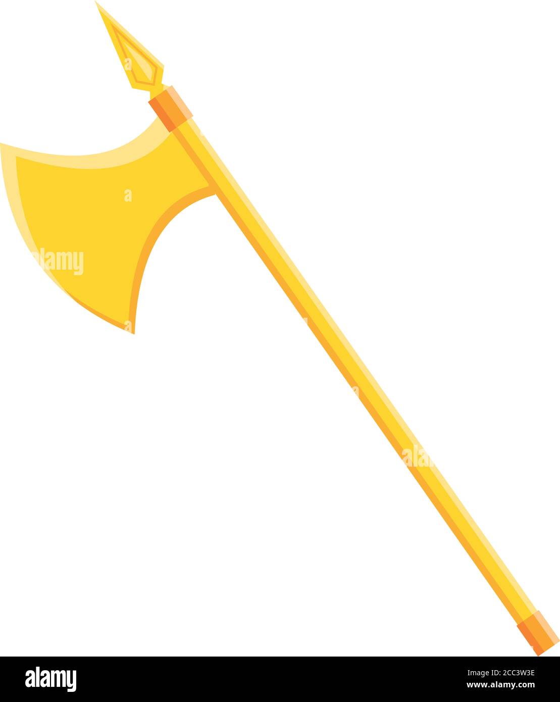 axe golden on white background vector illustration design Stock Vector ...