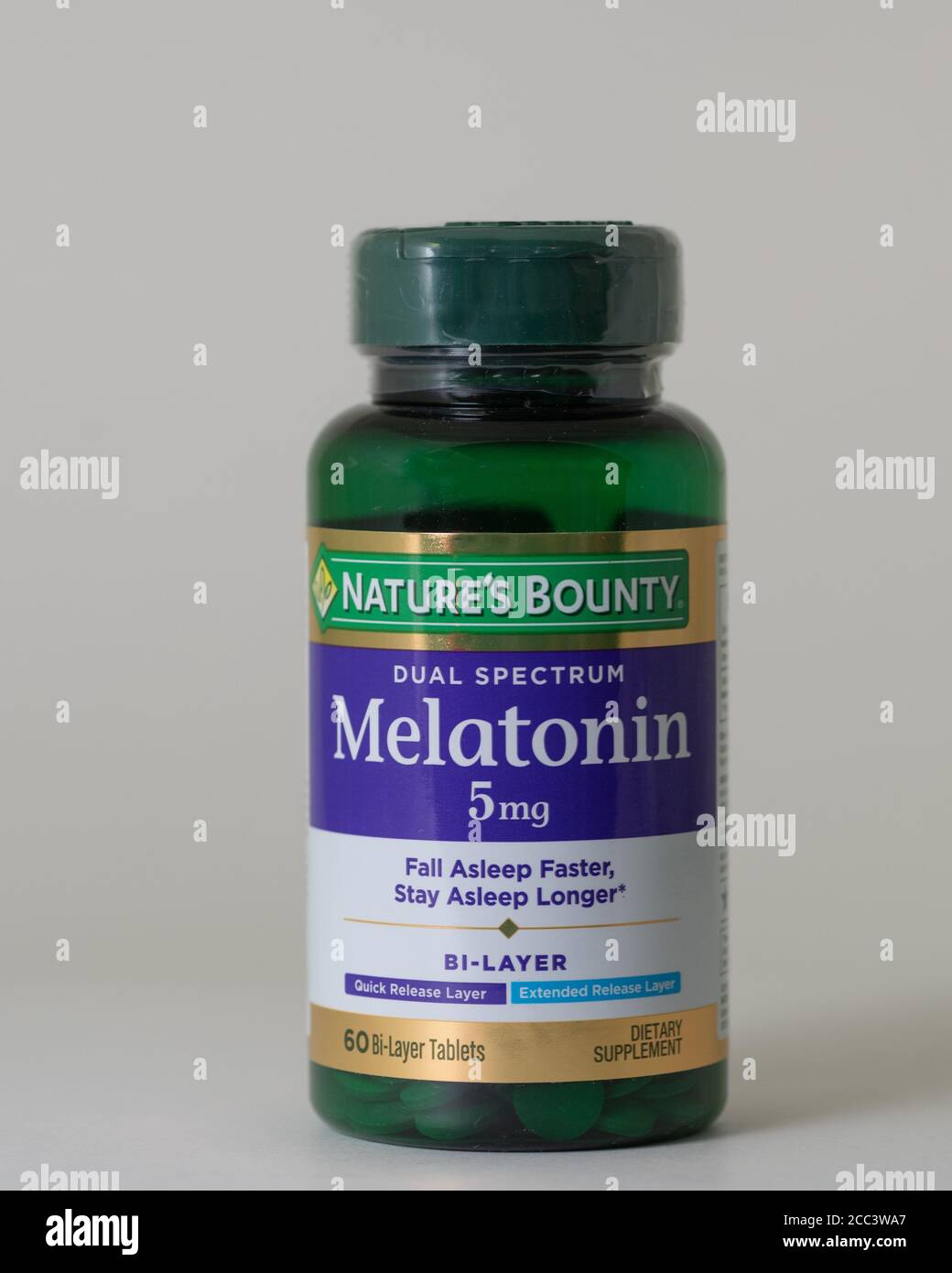 Davis, CA, August 3, 2020. A bottle of Natures Bounty Dual Spectrum ...