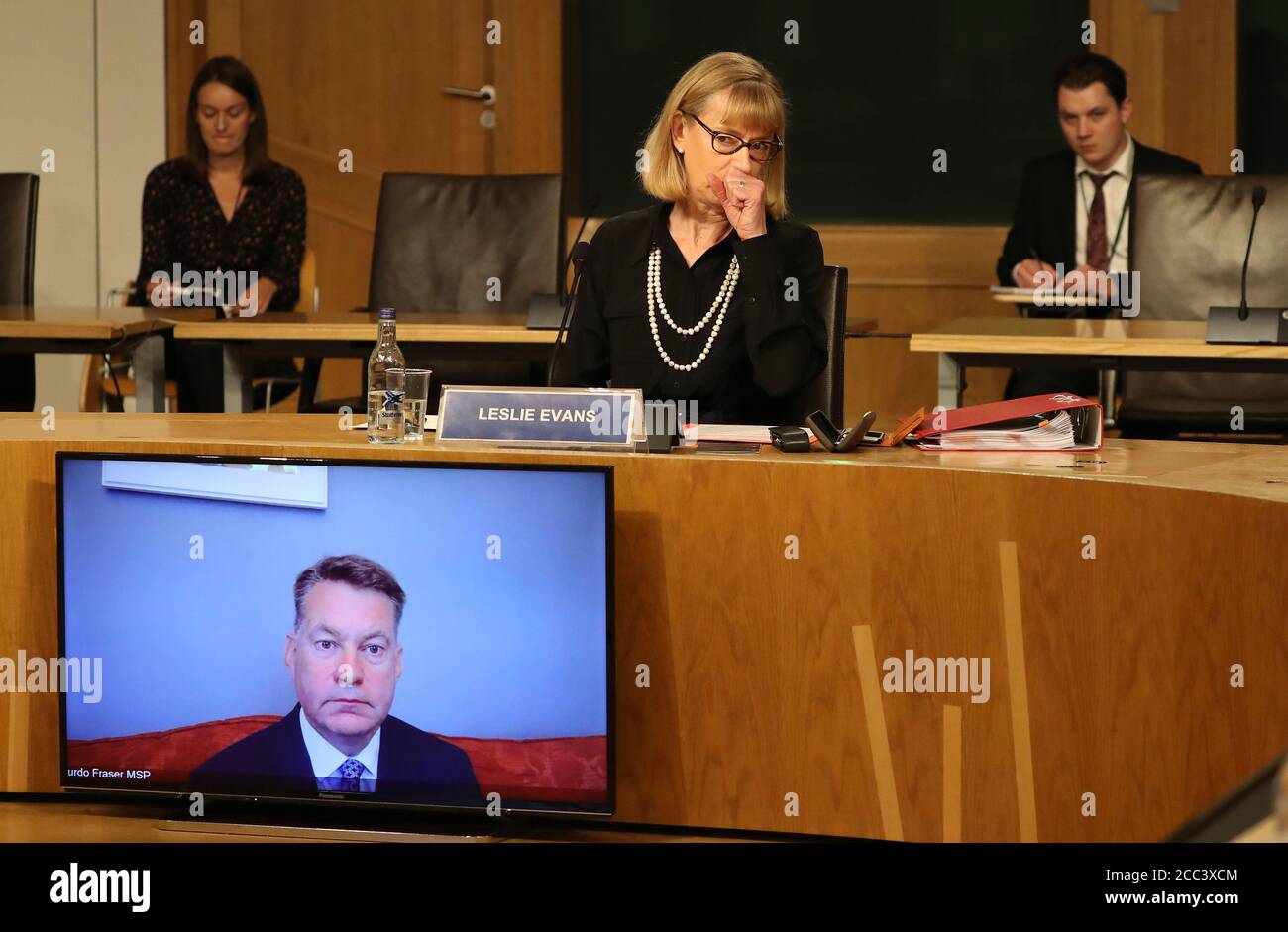 Leslie Evans, Permanent Secretary to the Scottish Government giving ...