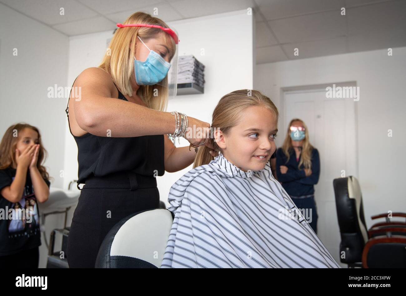 Reilly Stancombe has his first ever haircut at Masters & Misters ...