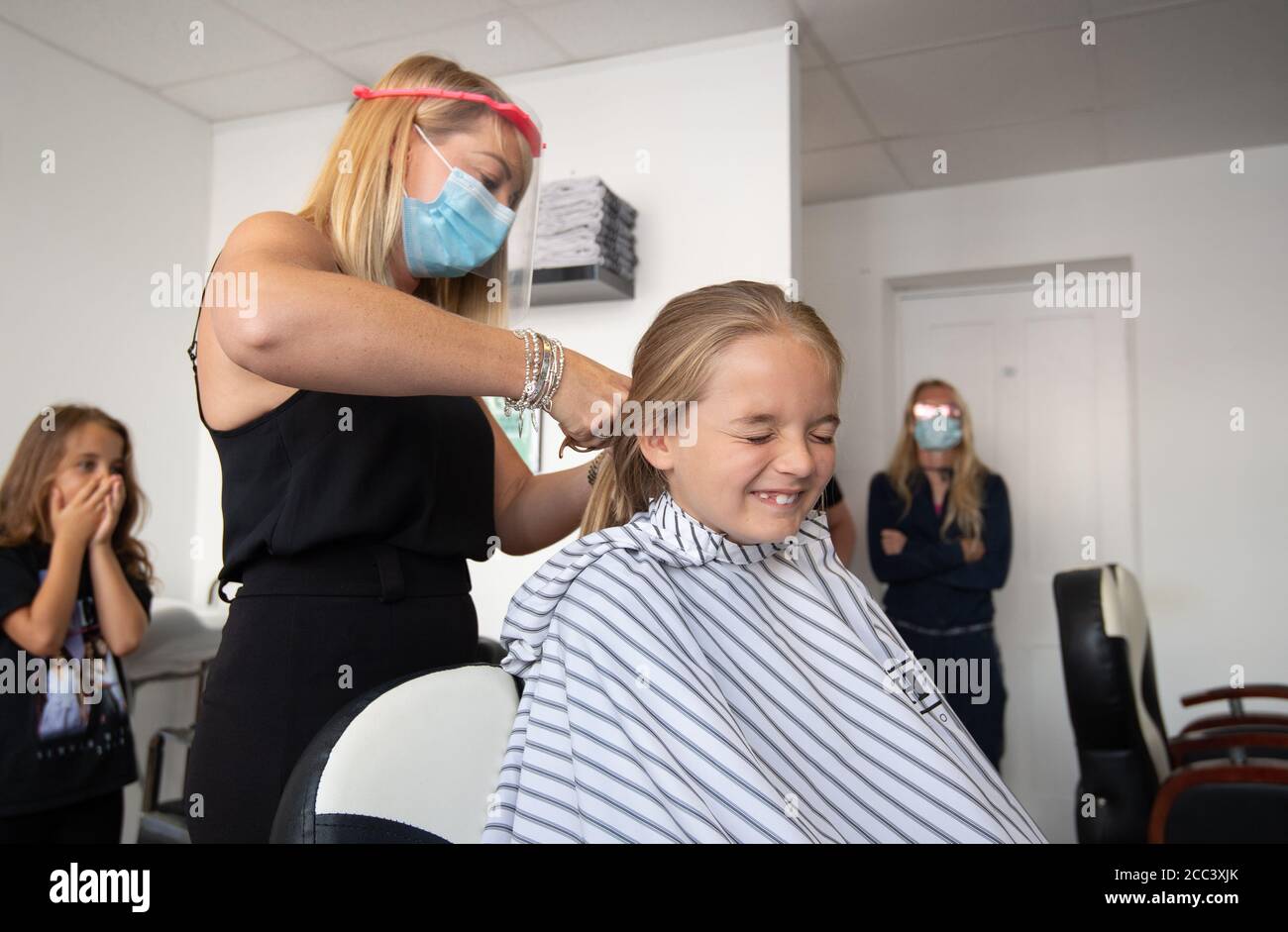 Reilly Stancombe has his first ever haircut at Masters & Misters ...