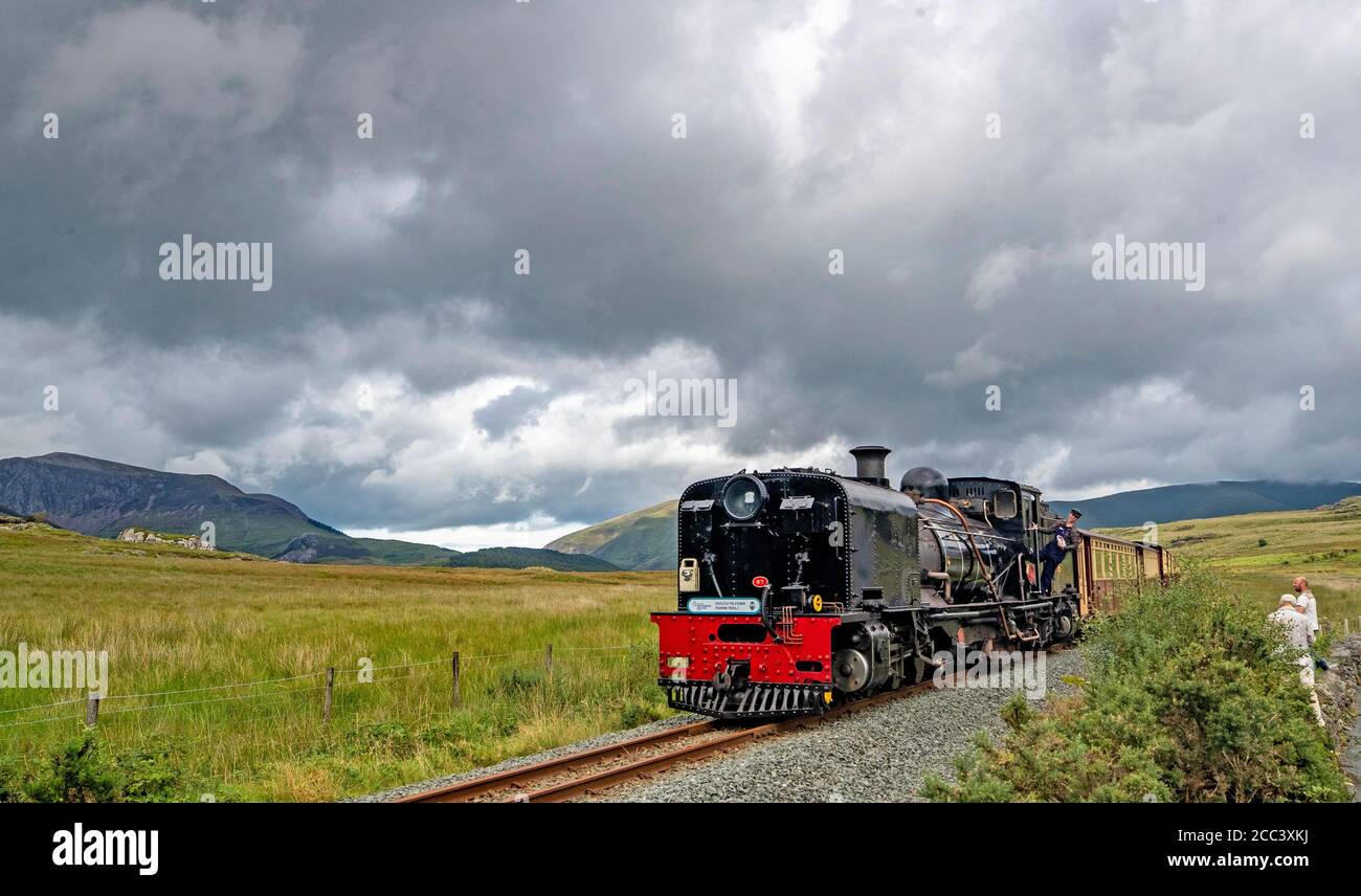 The Welsh Mountain Railway steam train runs from Caernarfon to ...