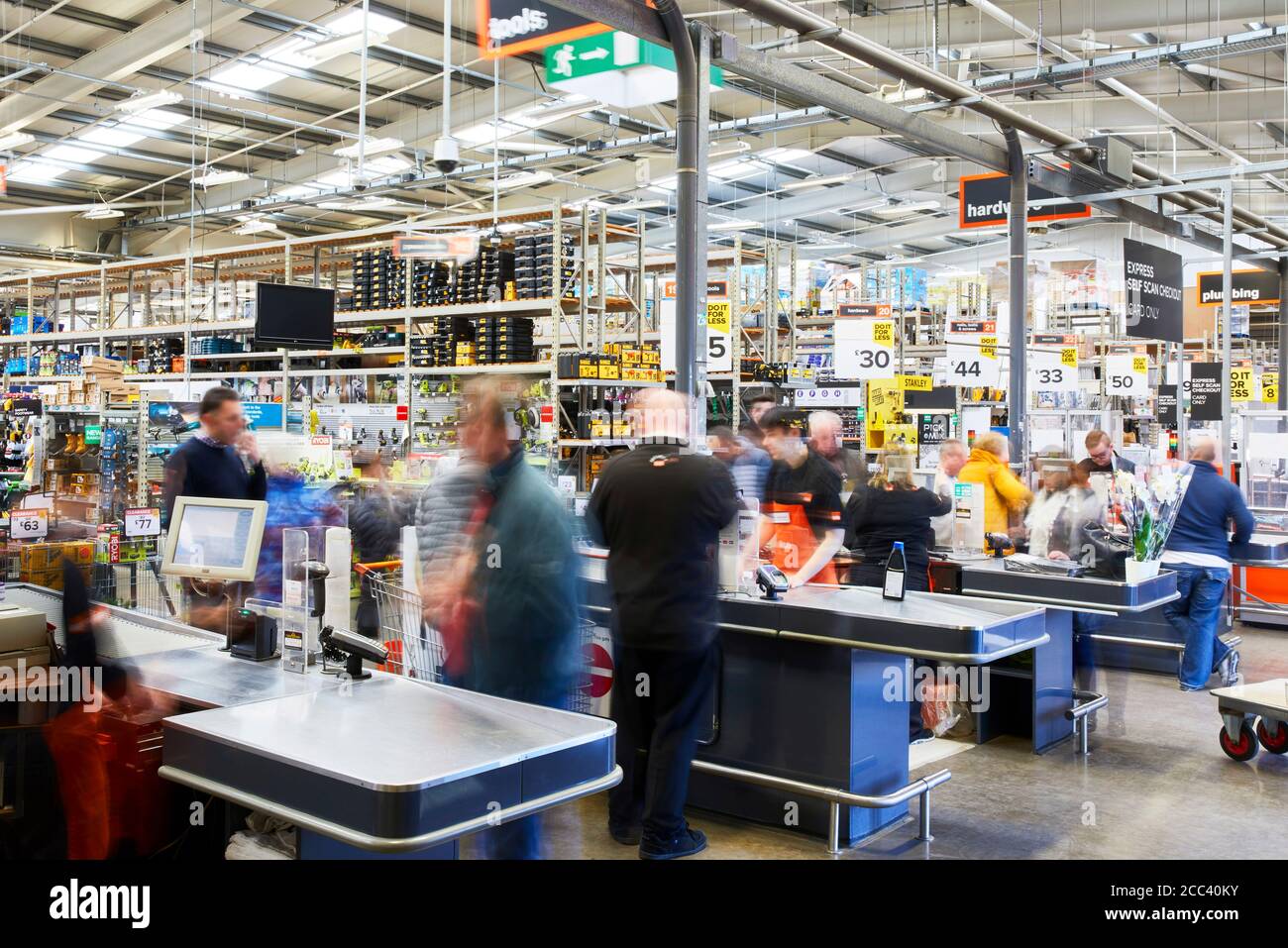 B&Q interior. Abbey Retail Park, Belfast, Belfast, Ireland. Architect ...