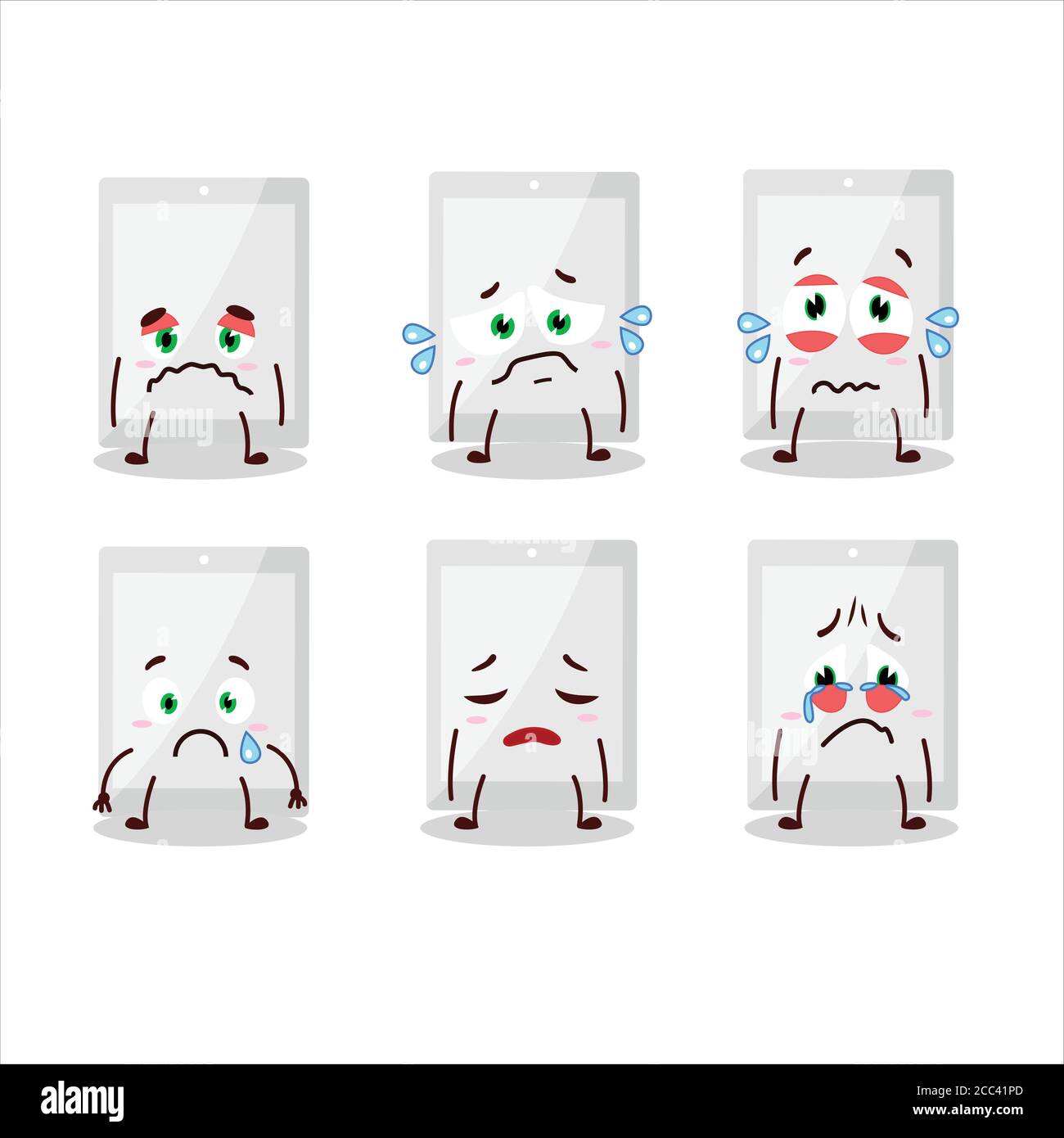 Crying notebook character cartoon hi-res stock photography and images ...