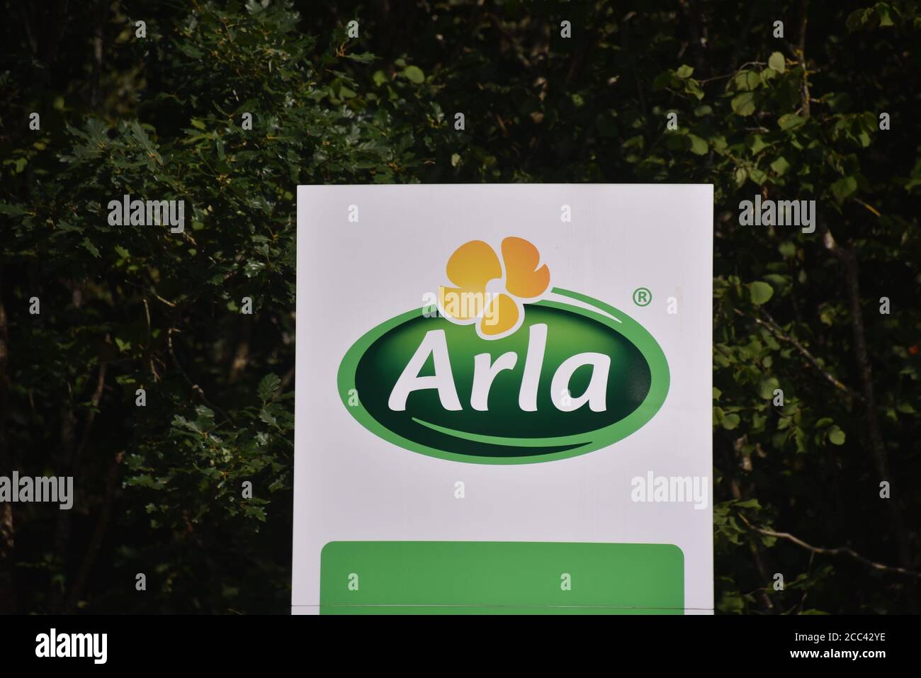 16 August 2020, Rhineland-Palatinate, Pronsfeld: Logo lettering of the ...