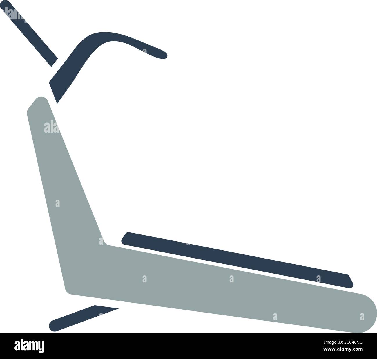 Treadmill Icon. Flat Color Design. Vector Illustration Stock Vector ...