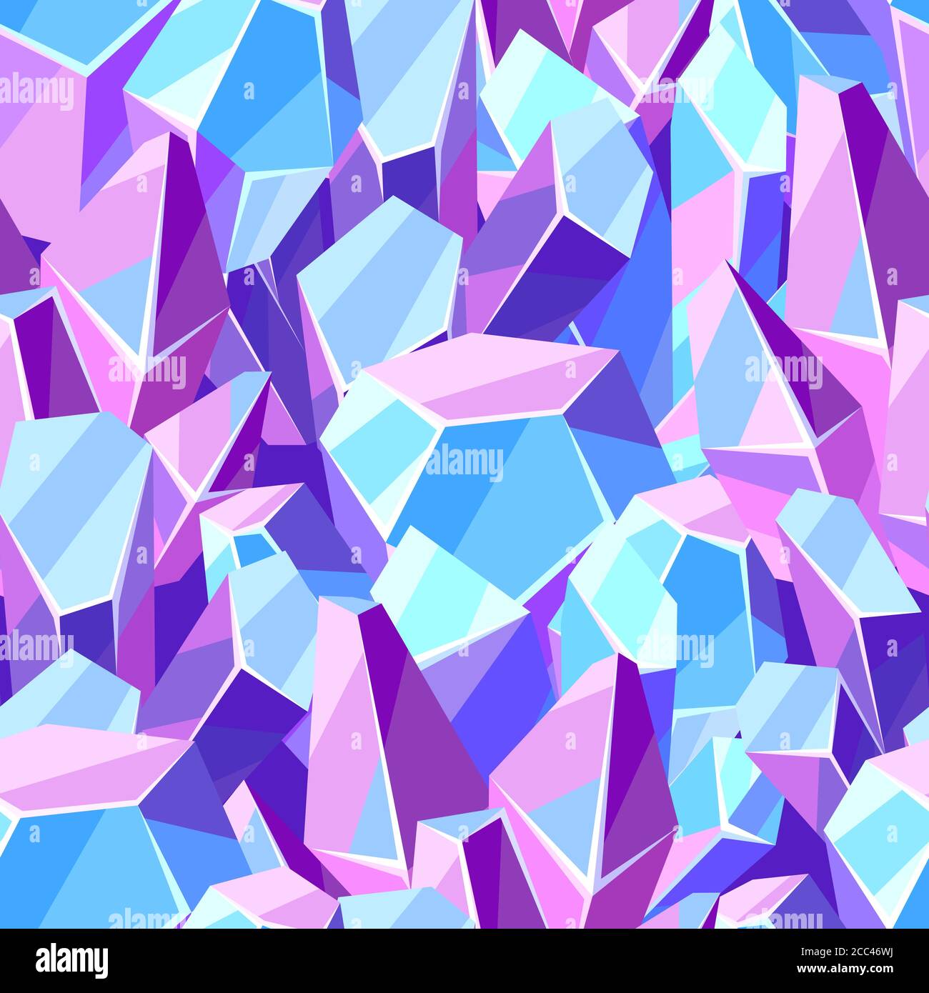 Seamless pattern with crystals and minerals Stock Vector Image & Art ...
