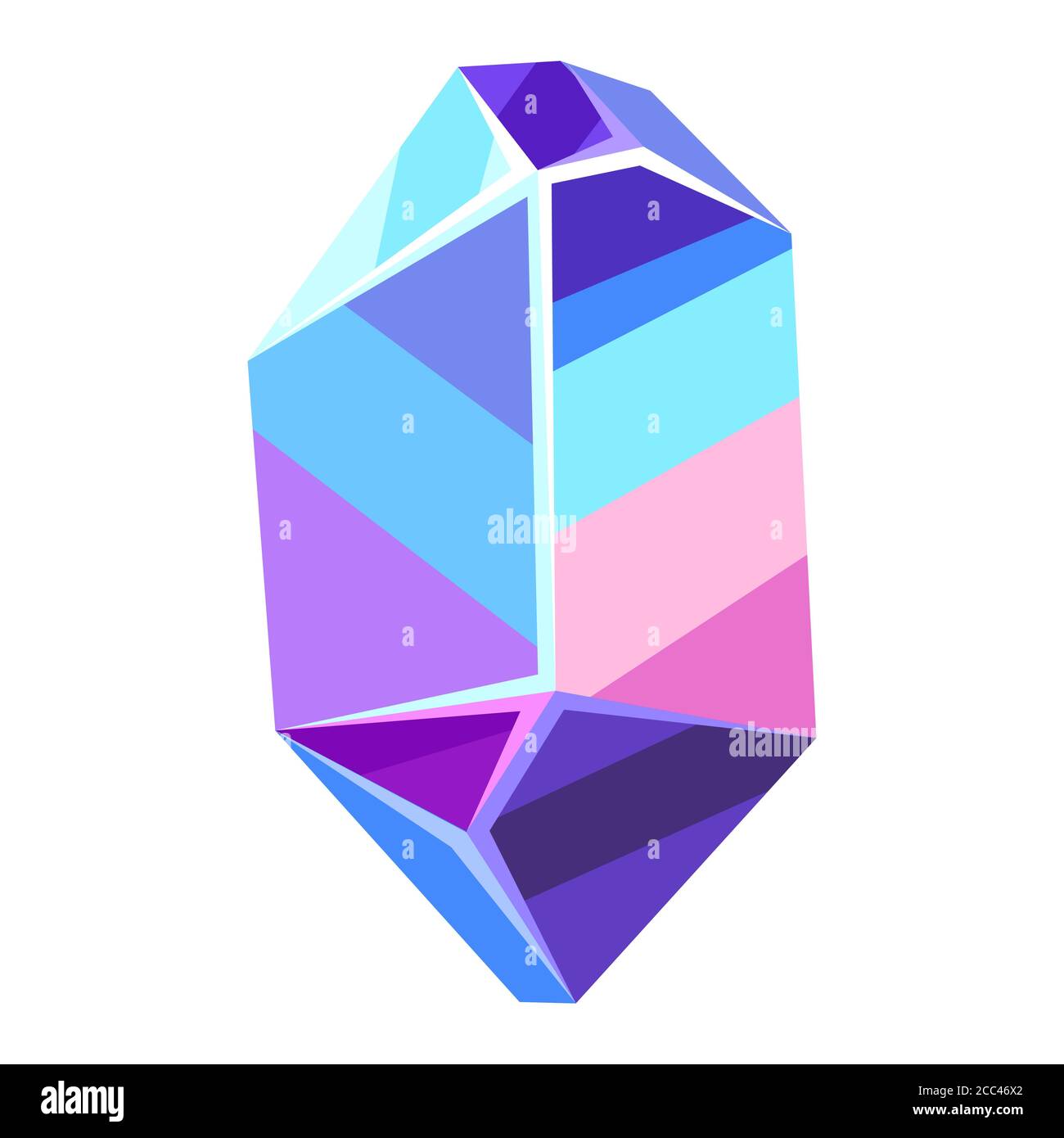 Illustration of crystal or mineral Stock Vector Image & Art - Alamy