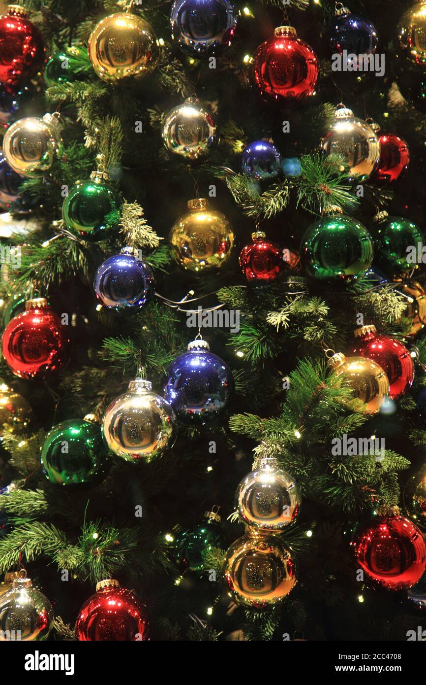 christmas tree background in the different colors Stock Photo - Alamy