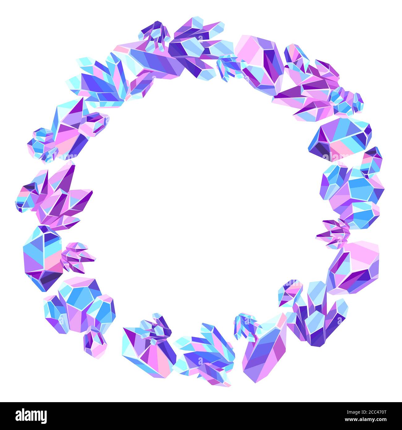 Ice crystals blue gem Stock Vector Images - Alamy