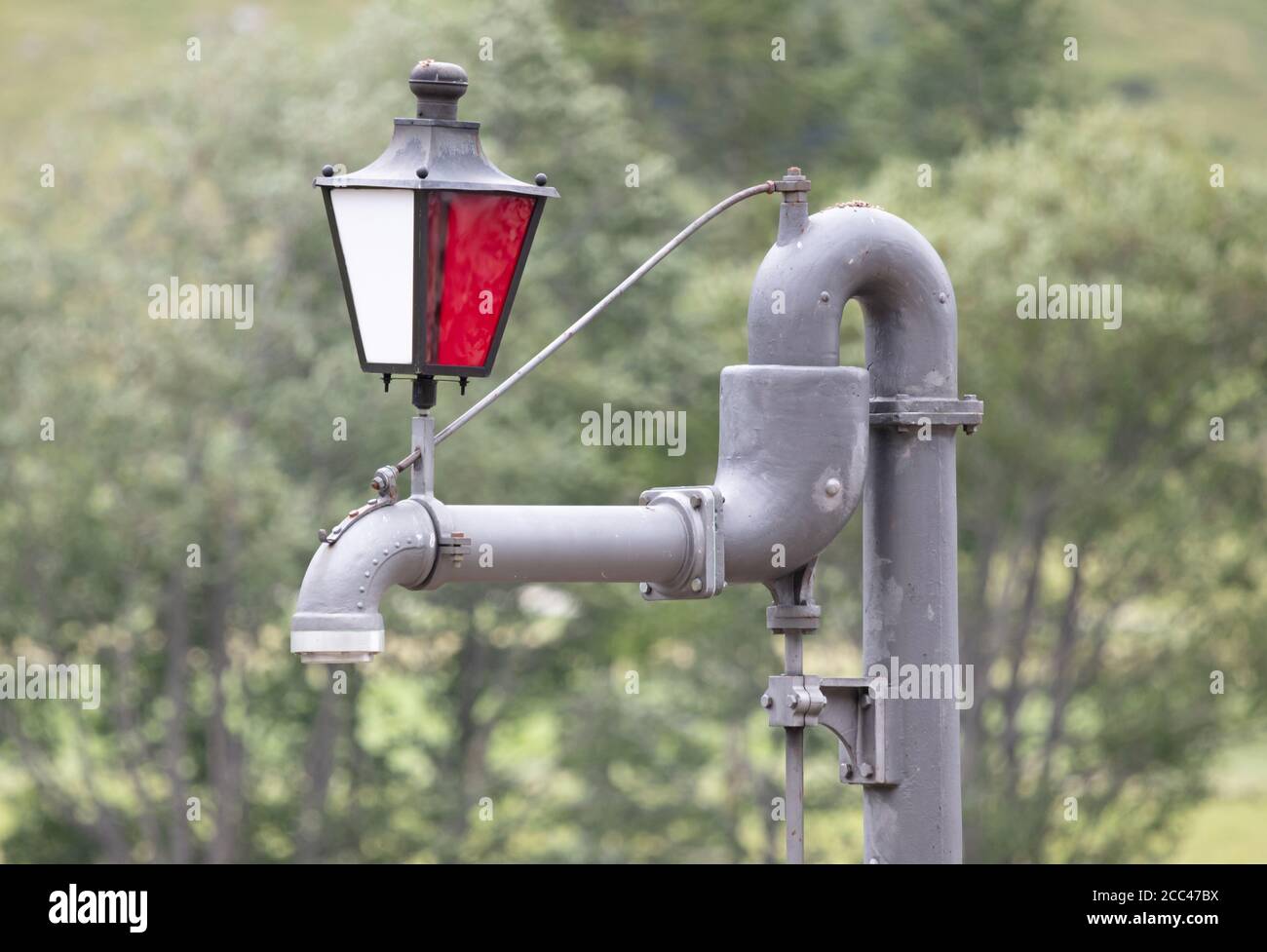 Steam train locomotive engine water crane column standpipe spout Stock ...