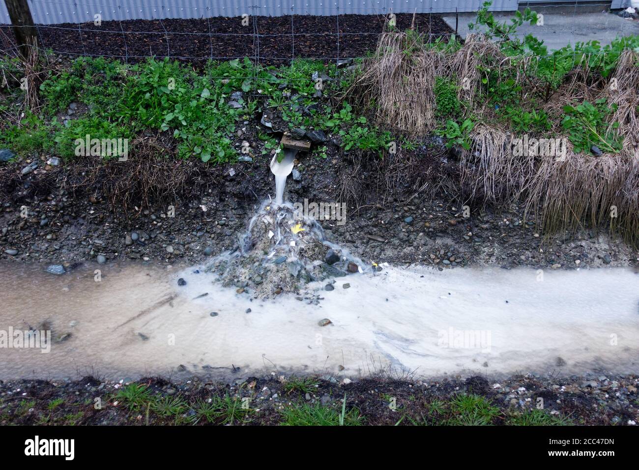 Polluted storm water run-off from an industrial site going straight ...