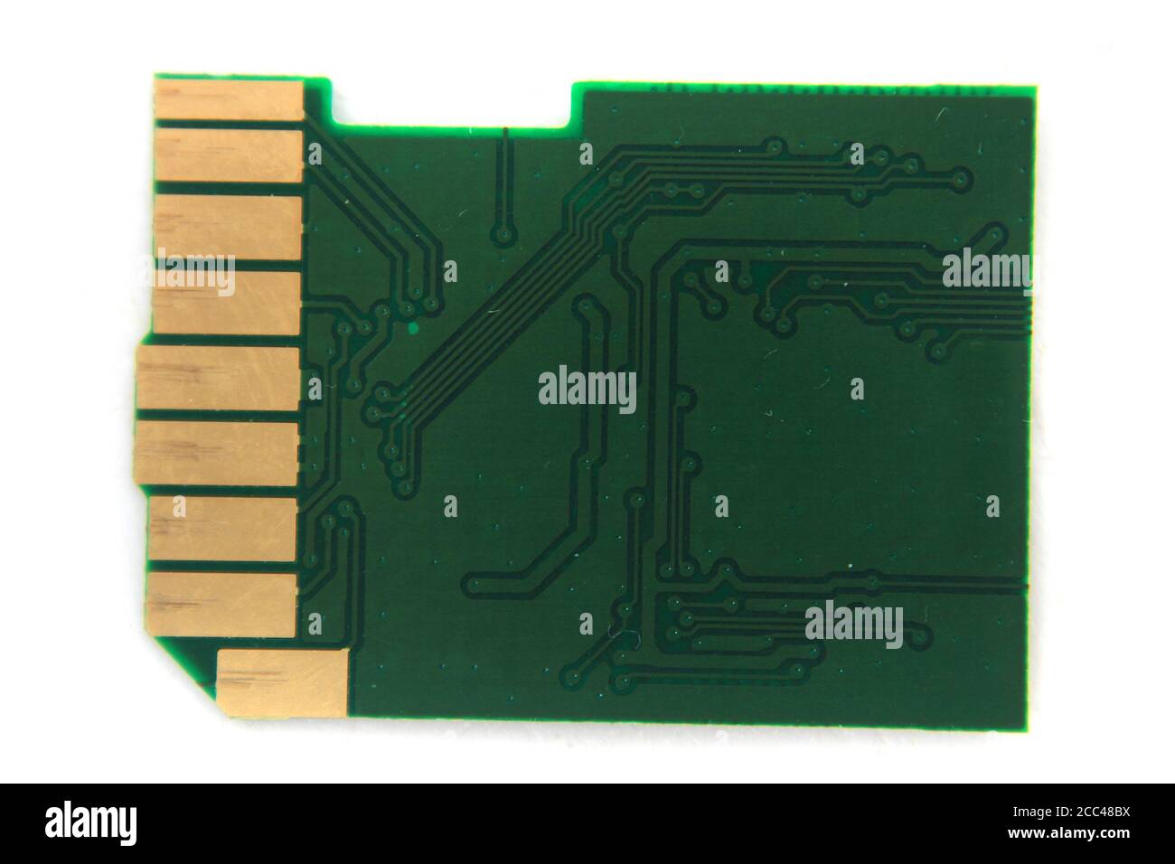 inside of SD card isolated on the white background Stock Photo - Alamy