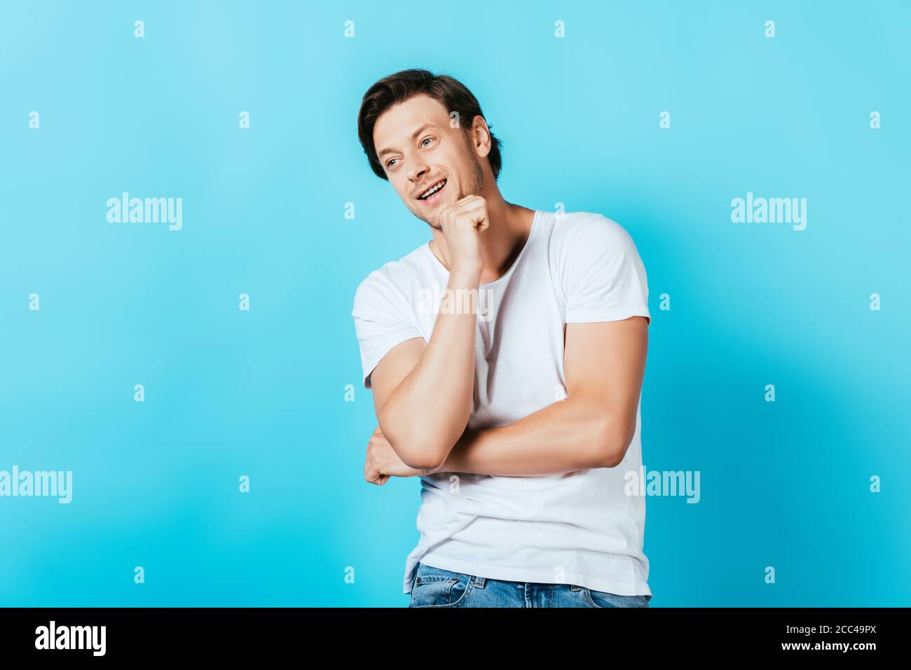 Fist near chin hi-res stock photography and images - Alamy