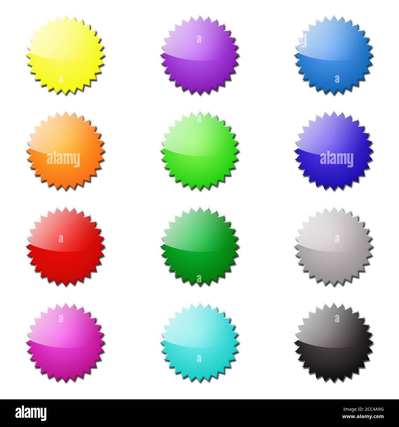 Isolated digital illustration of colorful circular objects Stock Photo ...