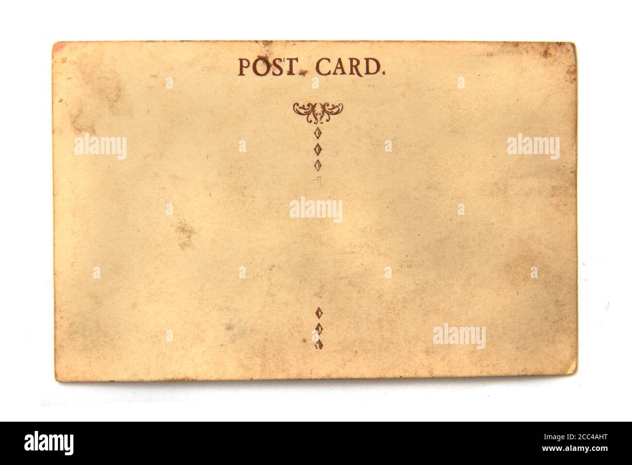 old empty postcard isolated on the white background Stock Photo - Alamy
