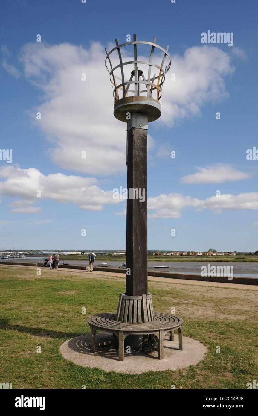 Fire Beacon, Maldon, Essex Stock Photo - Alamy
